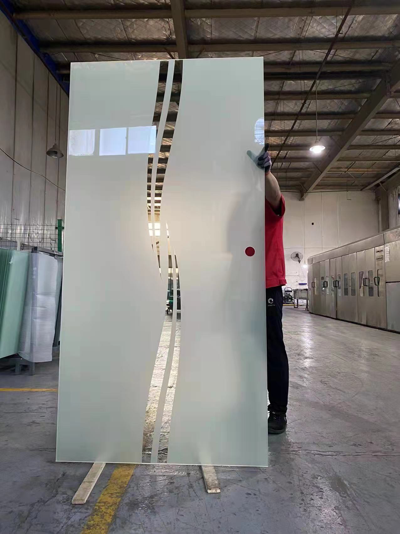 Frosted Glass With Silk Screen Printing Solution