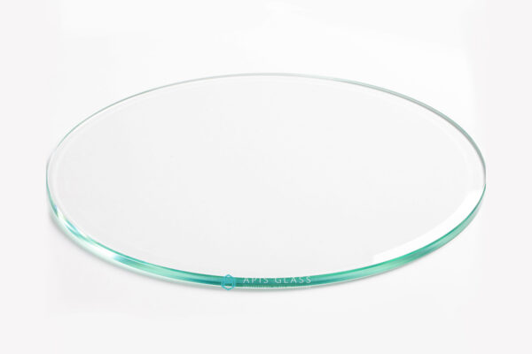 Clear Tempered Glass Tabletop, Polished 1” beveled edge - Apis Glass