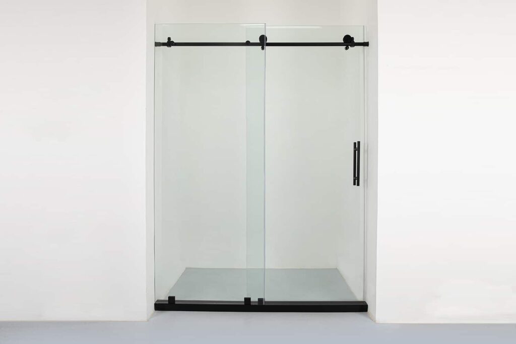 Adjustable Hinged frameless shower door - Apis Glass