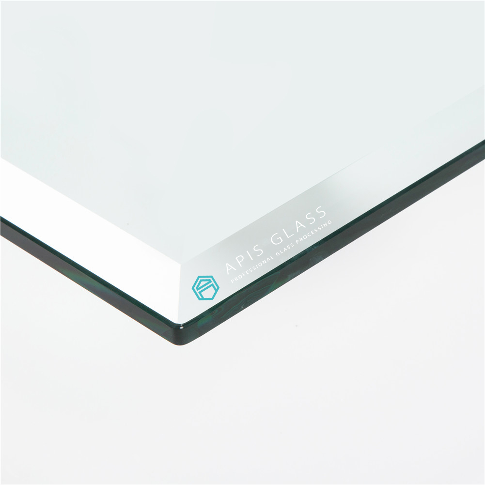 Clear Tempered Glass Tabletop, Polished 1” beveled edge - Apis Glass