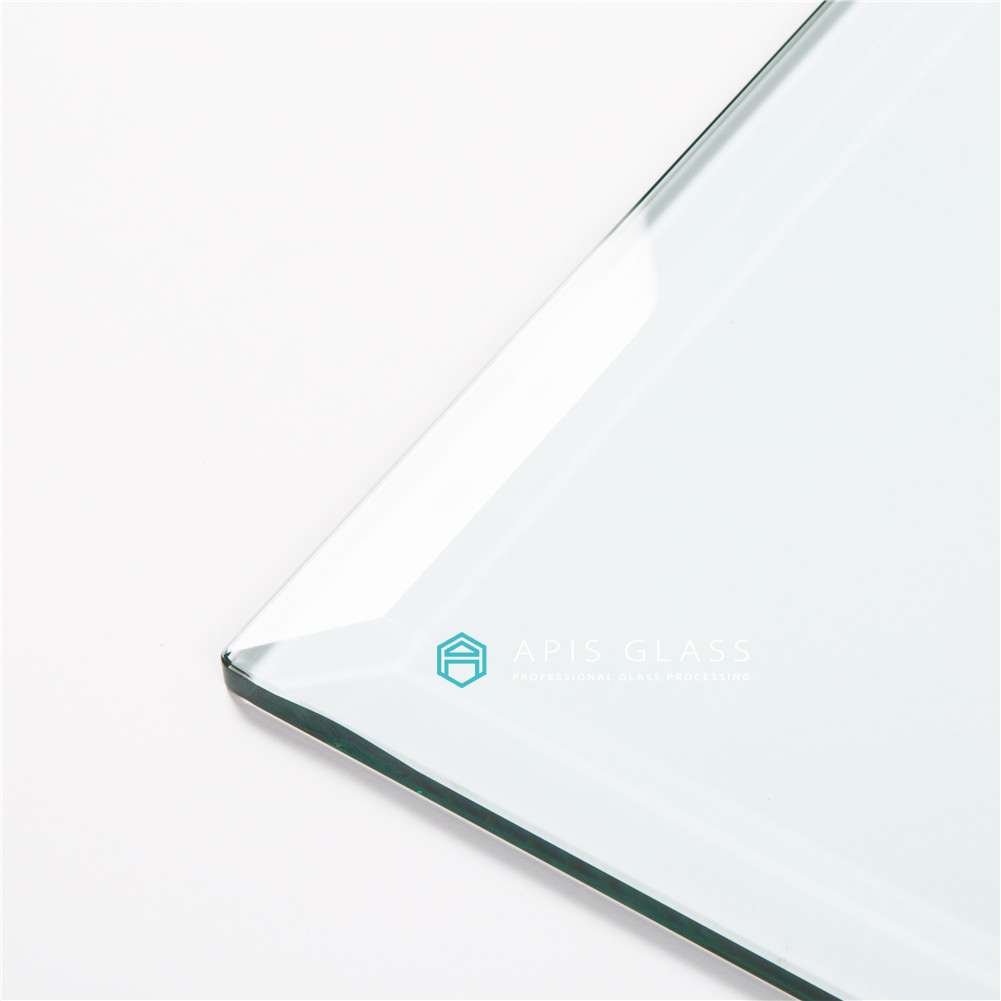 Clear Tempered Glass Tabletop, Polished 1” beveled edge - Apis Glass