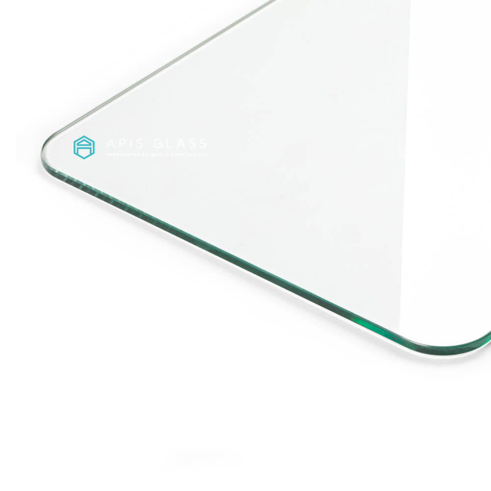 Clear Tempered Glass Tabletop, Polished flat edge - Apis Glass