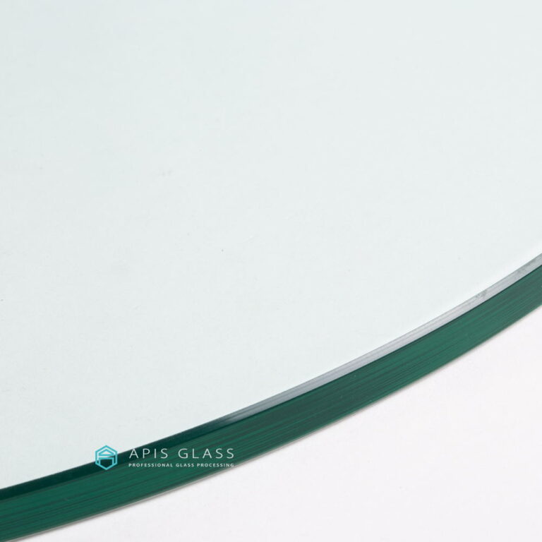 Clear Tempered Glass Tabletop, Polished flat edge - Apis Glass