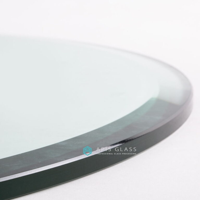 Clear Tempered Glass Tabletop, Polished 1” beveled edge - Apis Glass