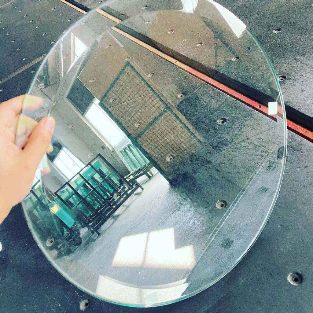 Clear Tempered Glass Tabletop, Polished 1” beveled edge - Apis Glass