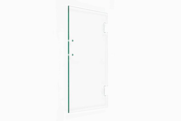 Adjustable Hinged frameless shower door - Apis Glass