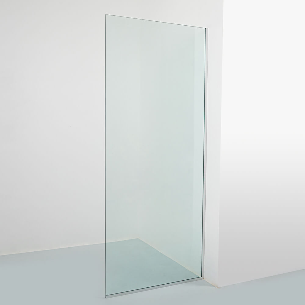 Fixed Shower Glass Door with U-Channels - Apis Glass
