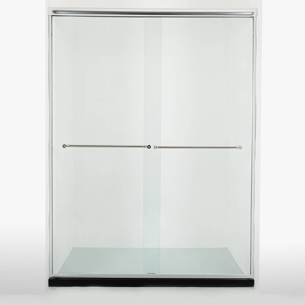 Semi-Frameless Double Sliding Shower Doors - Apis Glass