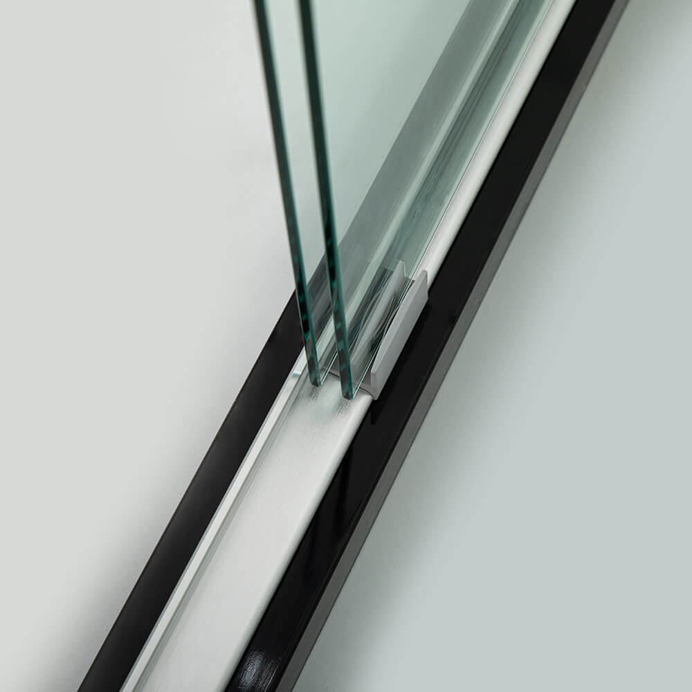 Semi-Frameless Double Sliding Shower Doors - Apis Glass