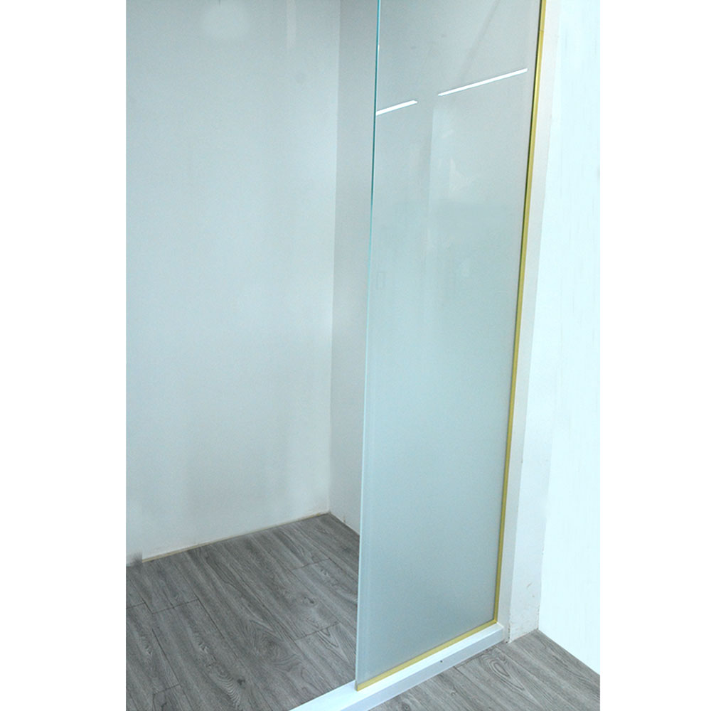 Gradient Frosted Shower Glass by Silk Screen Printing - Apis Glass