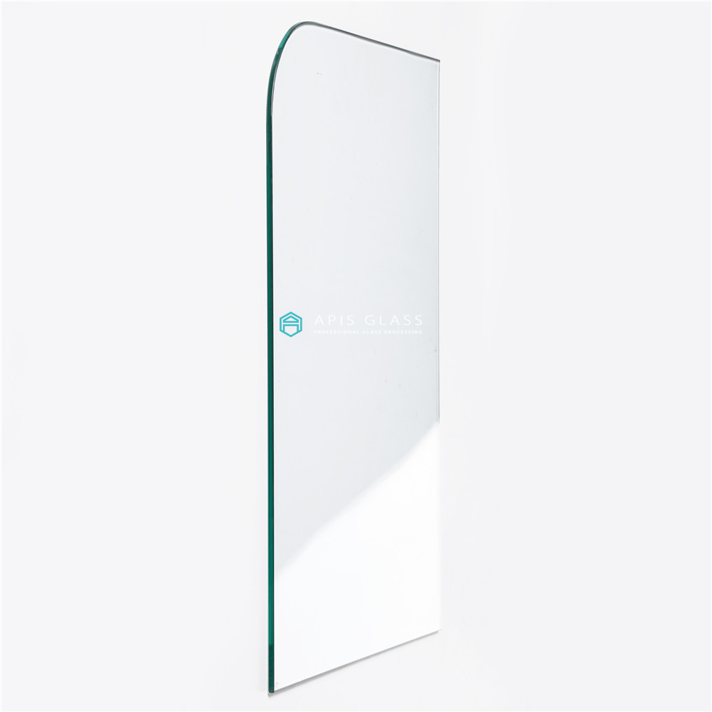 Tempered glass for Fixed Frameless Radius Shower Door - Apis Glass