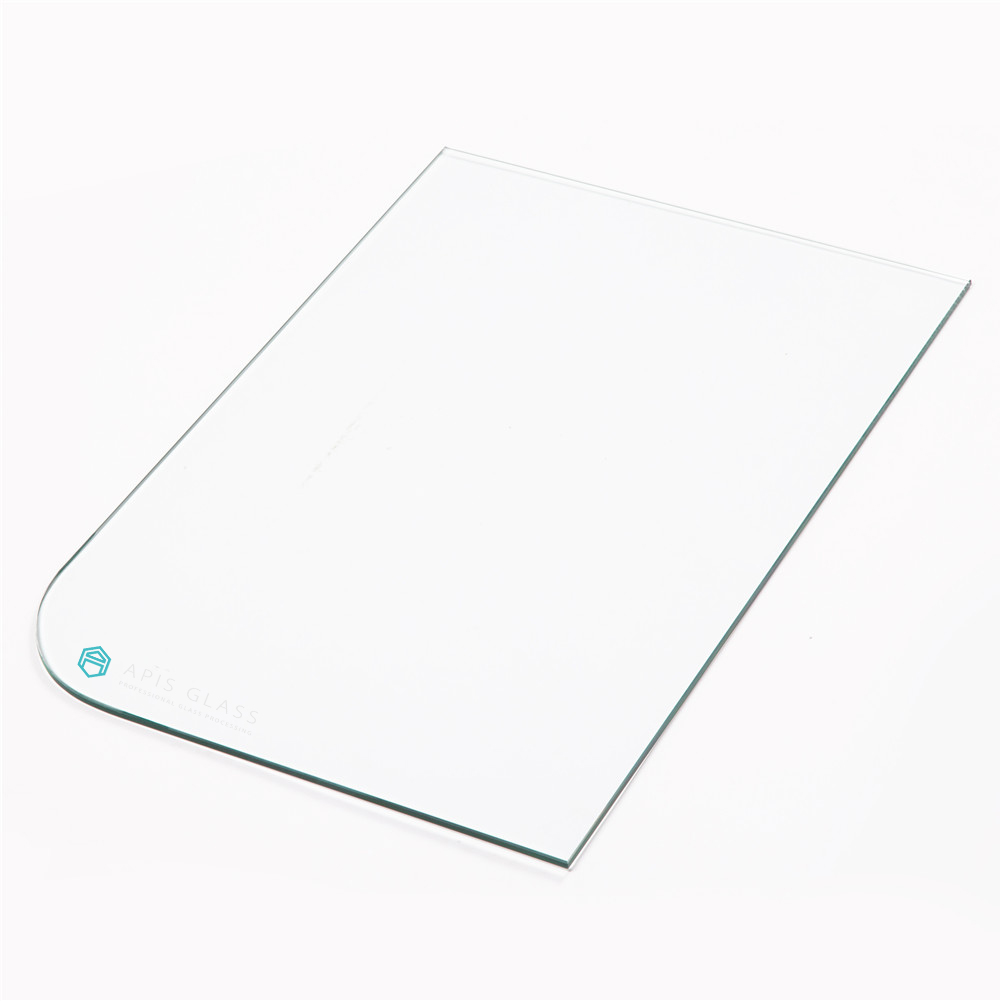 Tempered glass for Single Fixed Frameless Radius Shower Door - Apis Glass
