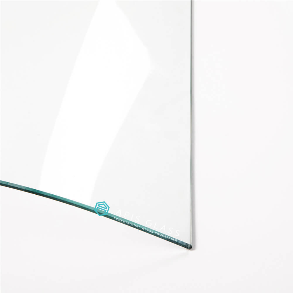 C-shape curved tempered shower glass - Apis Glass