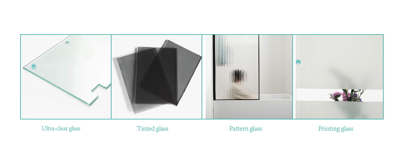 Tempered glass for Fixed Frameless Radius Shower Door - Apis Glass